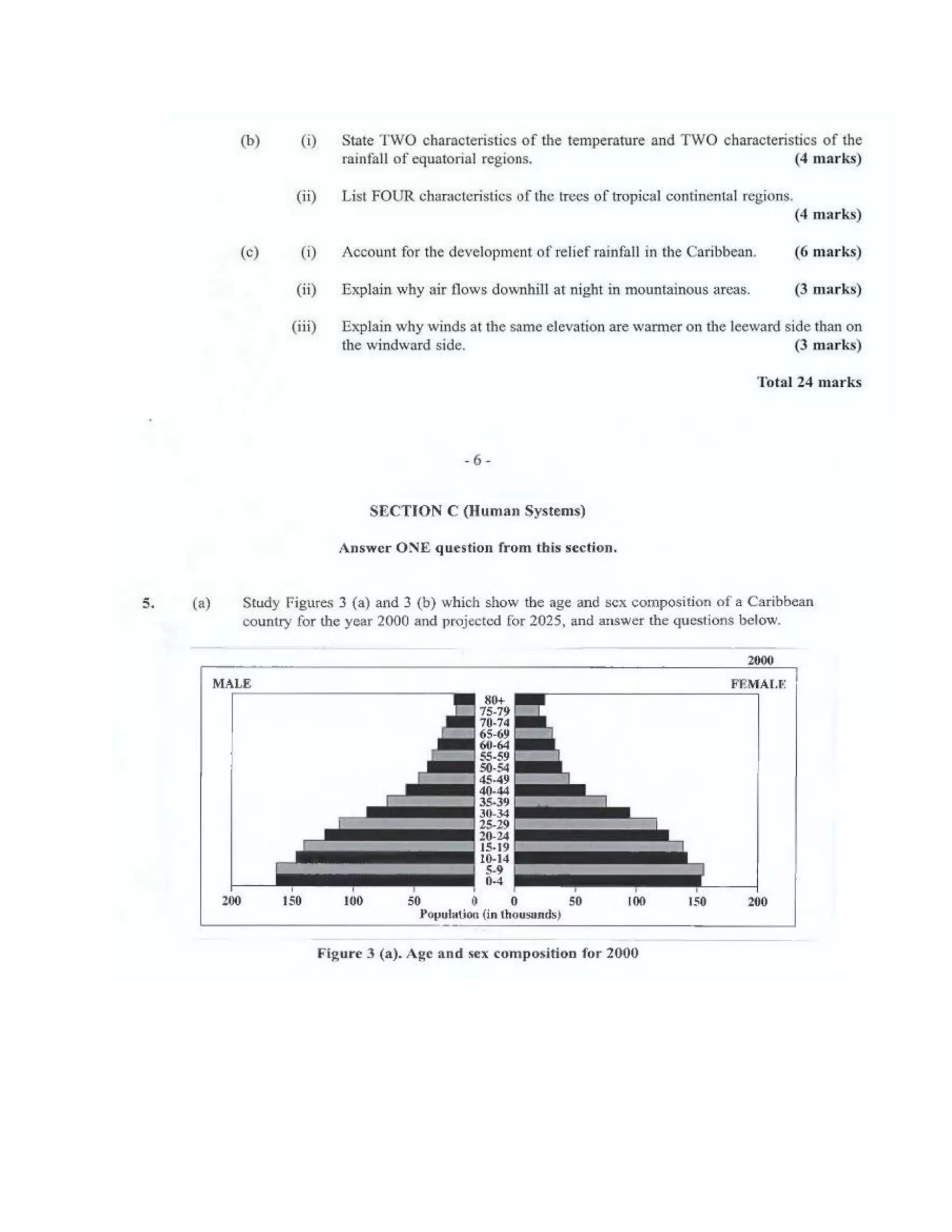 CSEC GEOGRAPHY PAST PAPER- PAPER 2- 2009 | PDF