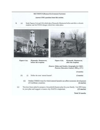 CSEC GEOGRAPHY PAST PAPER- PAPER 2- 2009 | PDF