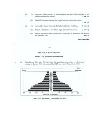 CSEC GEOGRAPHY PAST PAPER- PAPER 2- 2009 | PDF