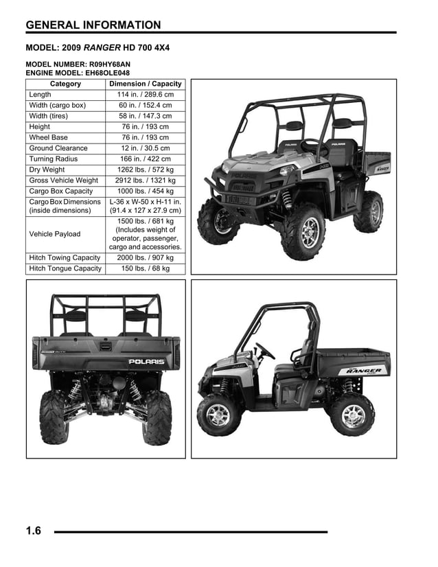 2009 polaris ranger xp 700 4 x4 service repair manual | PDF