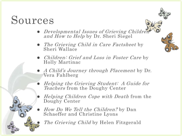 Separation, Grief and Loss of Children in Foster Care | PPTX ...