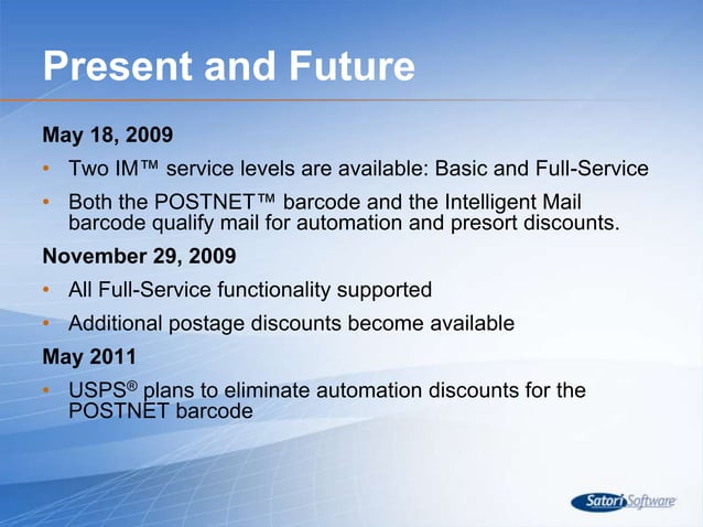 Intelligent Mail Overview | PPSX | Email | Internet