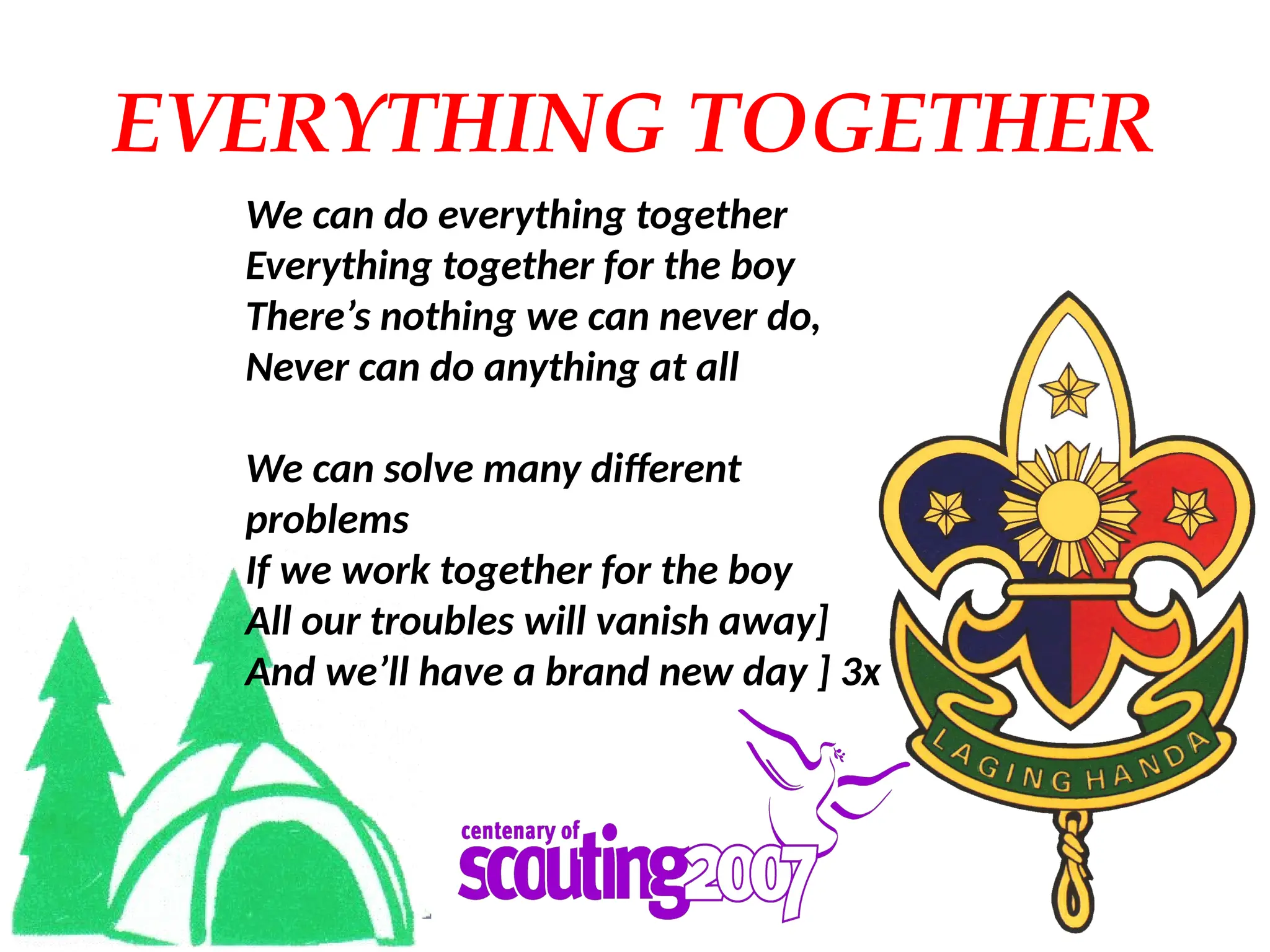 Scouting Songs for BOY SCOUT OF THE PHILIPPINES | PPTX