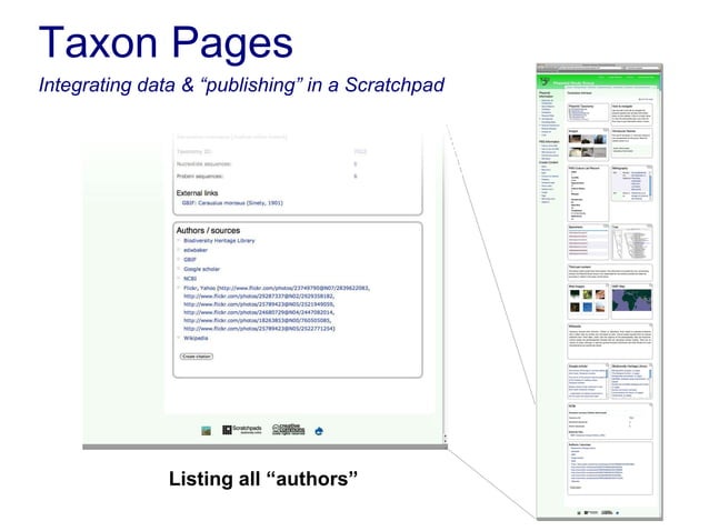 Scratchpads: A standard implementation using Drupal | PPT | Web Development | Internet