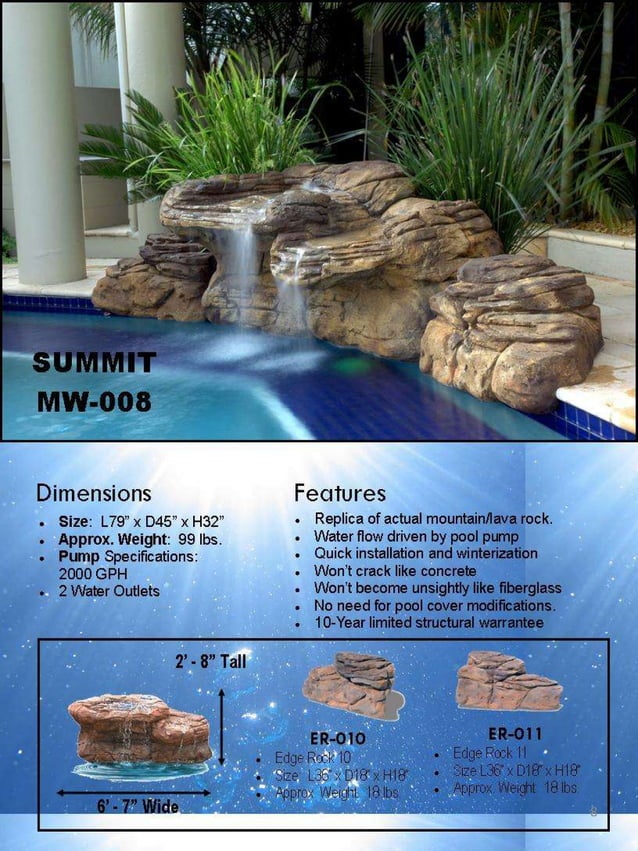 Slideshow of Faux Rock Water Features | PDF