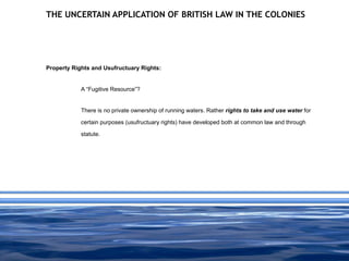 Water and the Law | PDF