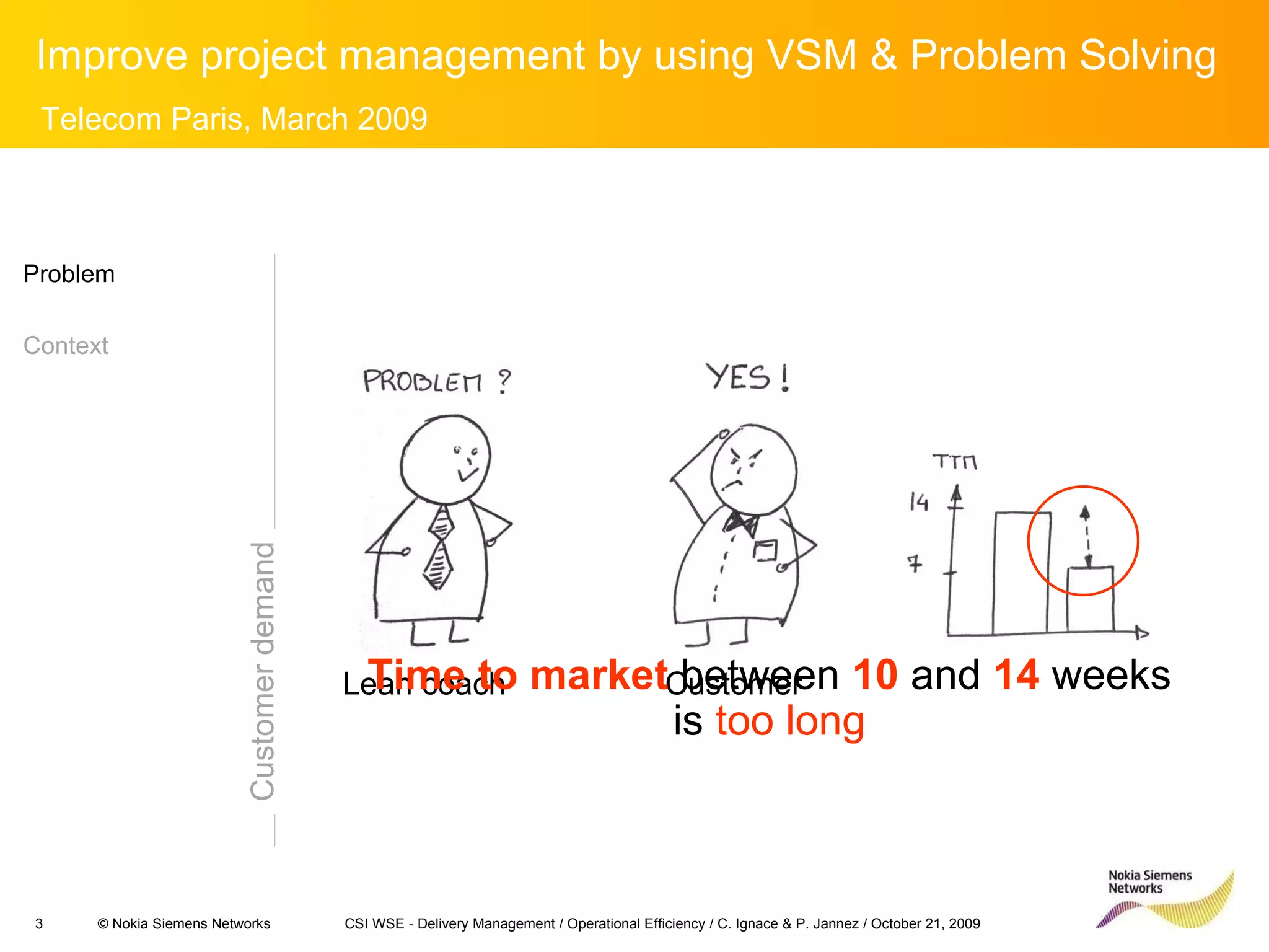 VSM and Problem Solving at Nokia in 2009 | PPT