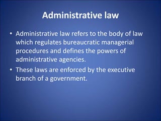 presentation on Public law including admistration.ppt