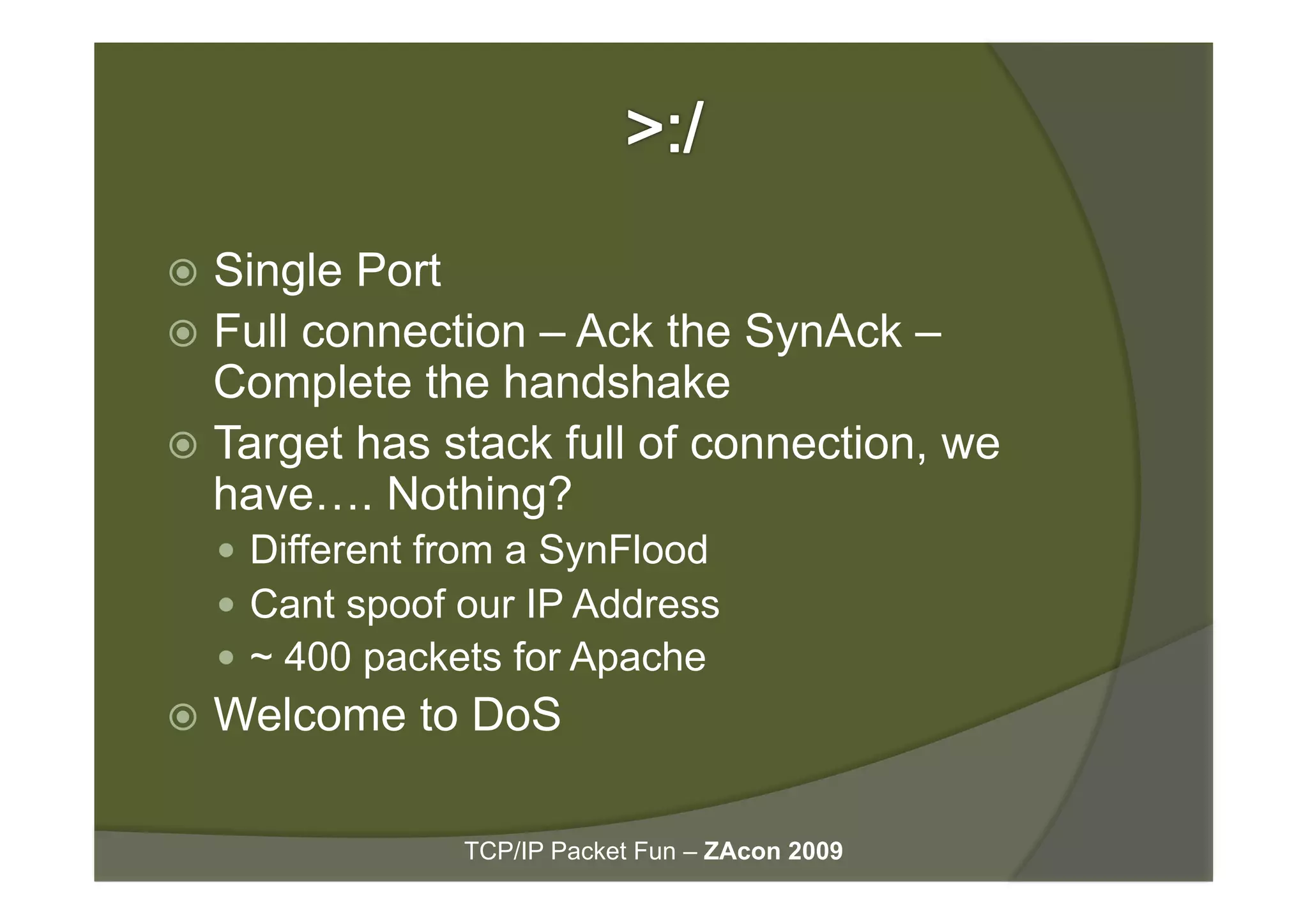 Fun with TCP Packets | PPT