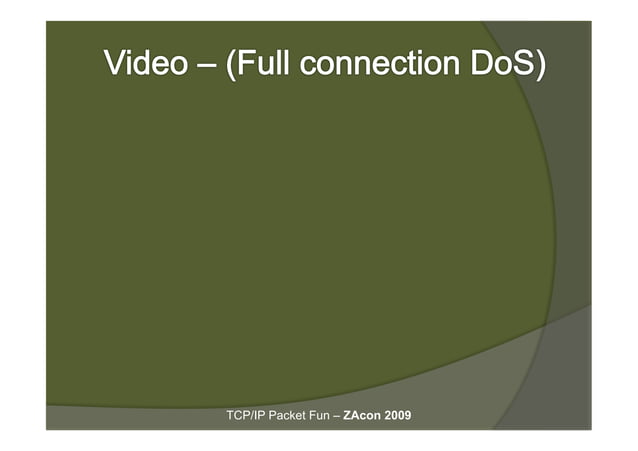 Fun with TCP Packets | PPT