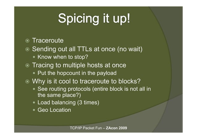 Fun with TCP Packets | PPT