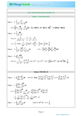 200 Bài tập Tích phân - Megabook.vn