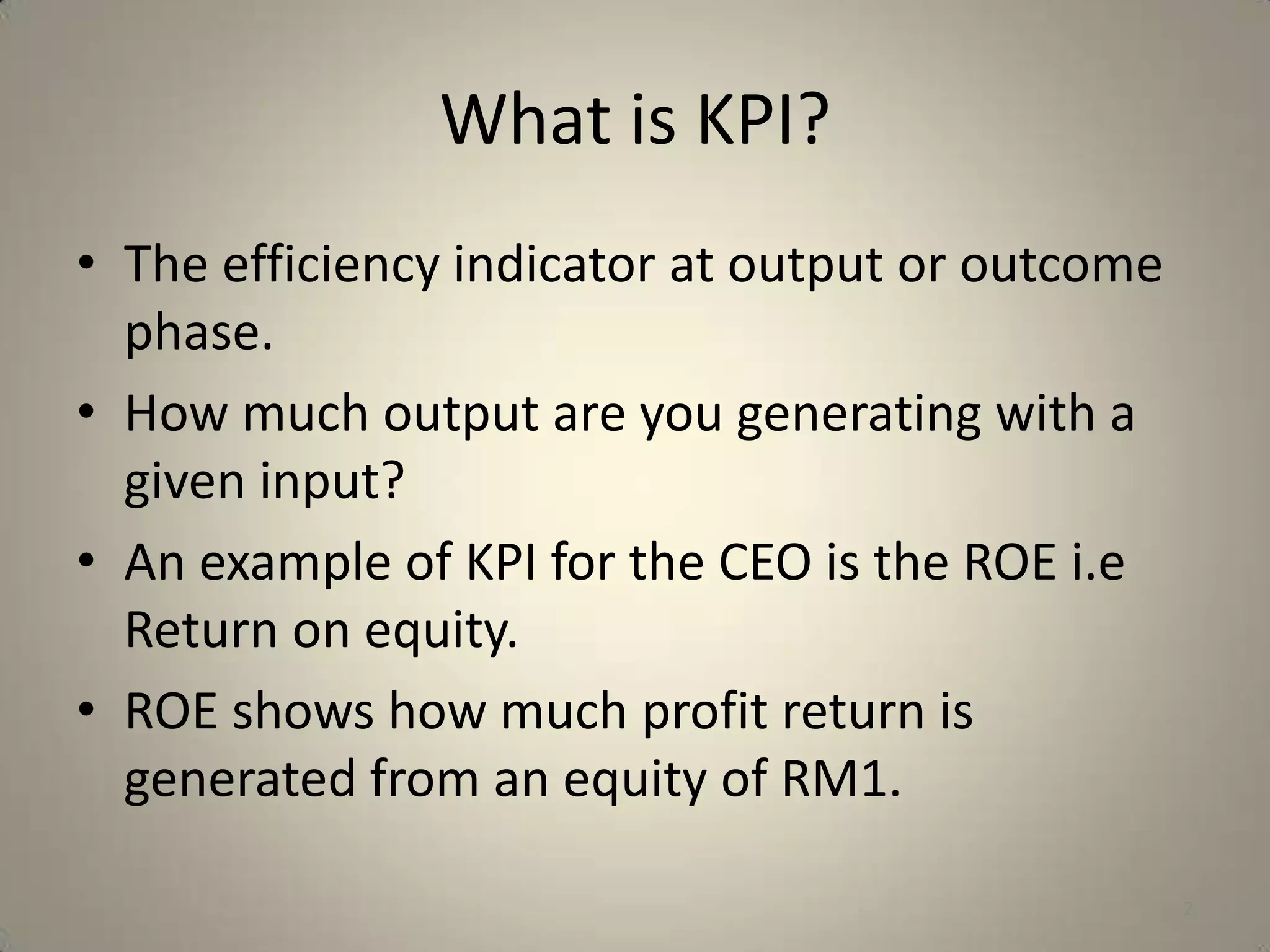 KPI CALCULATION | PPTX