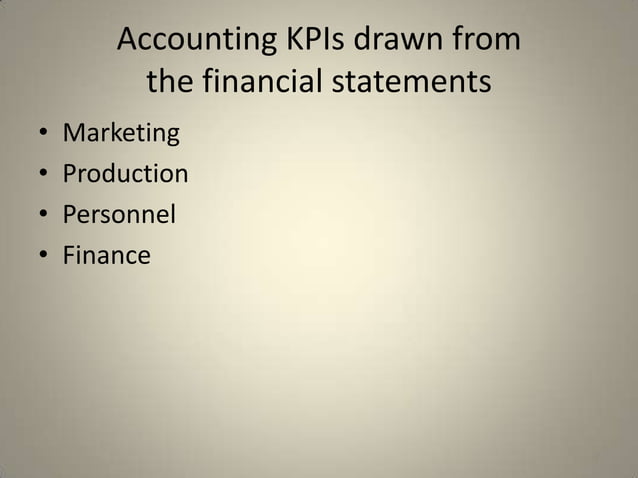KPI CALCULATION | PPTX