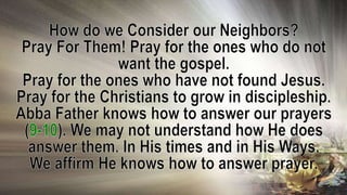 200 Consider Your Neighbor | PPT