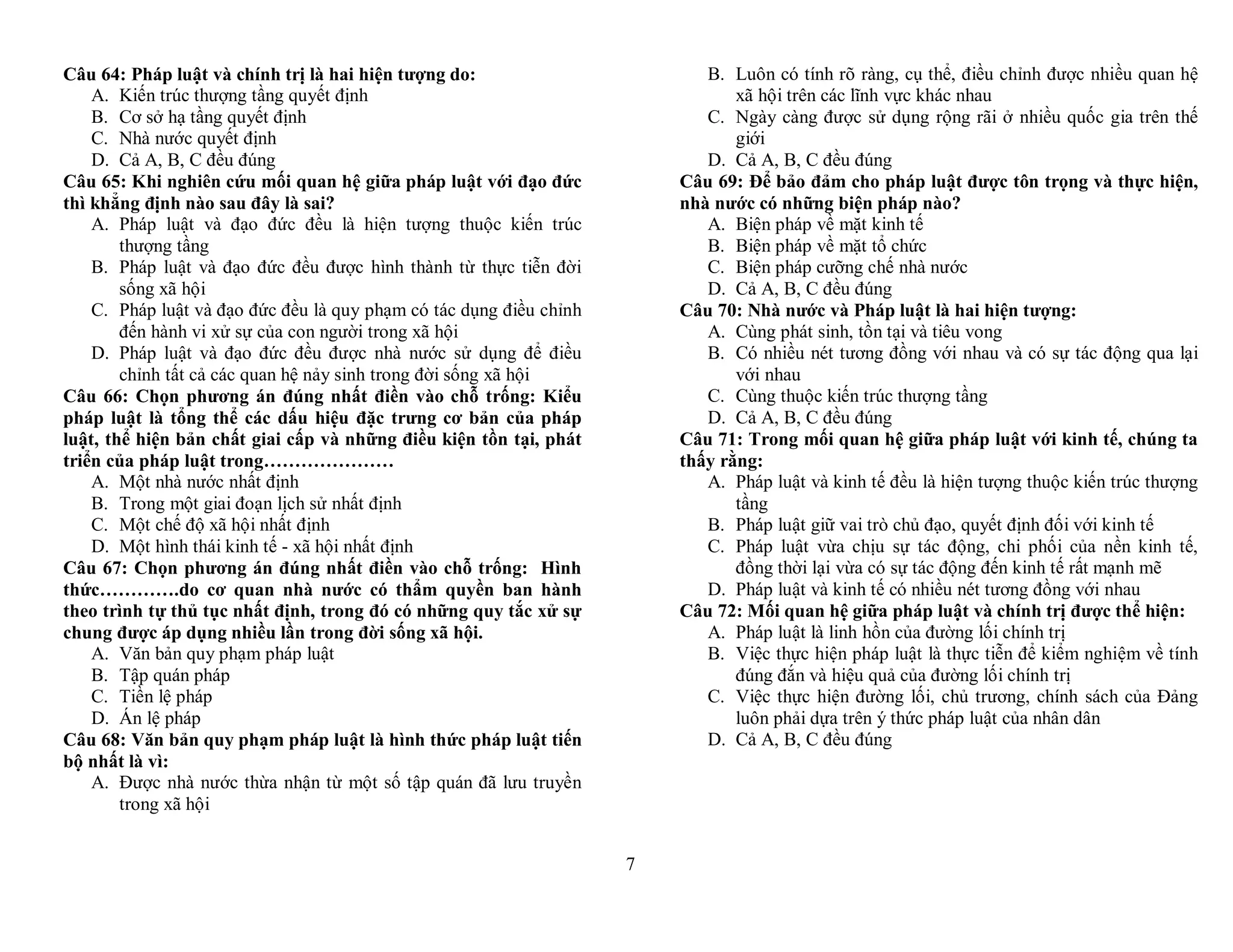 200 câu hỏi trắc nghiệm ôn tập PLDC.pdf