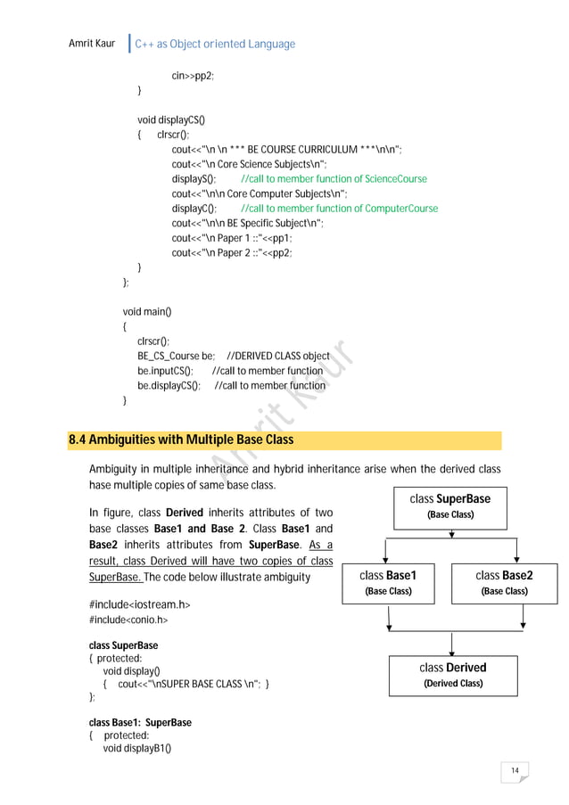 Chapter 8 Inheritance Pdf Programming Languages Computing