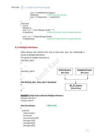 Chapter 8 Inheritance | PDF