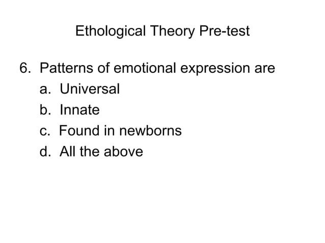 200 ethological %20%20_pretest0 | PPT