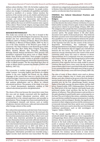 globalization and its effects on nso cultural educational practices a ...