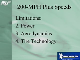 200 Mph: The Tire's Persepctive | PPT