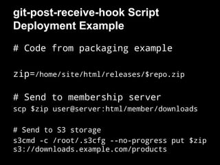 Using a Private Git Server for Packaging Software | PPT
