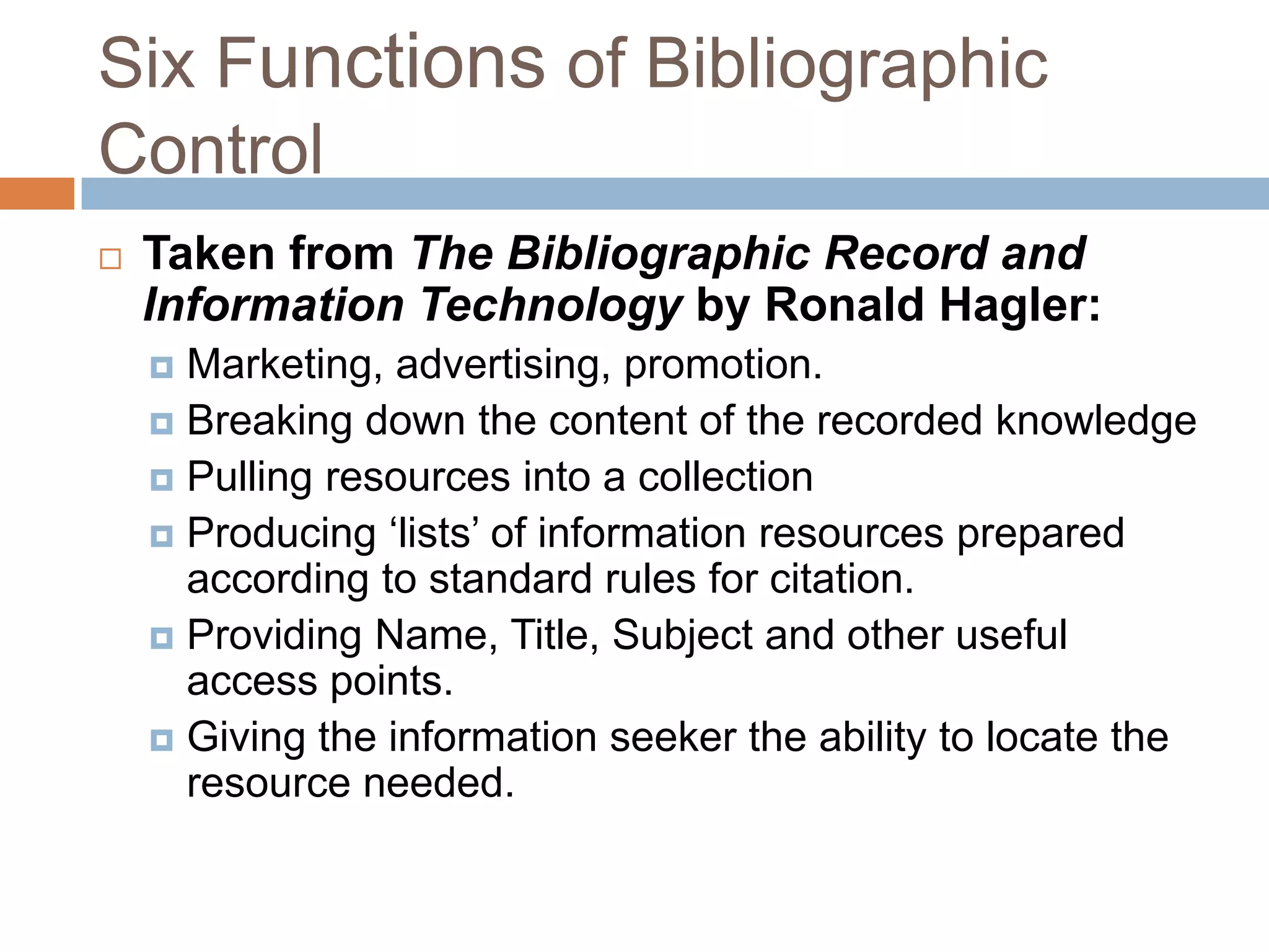 Organization and Representation of Information | PPTX