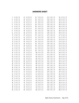 Answer Sheet Template 1 200