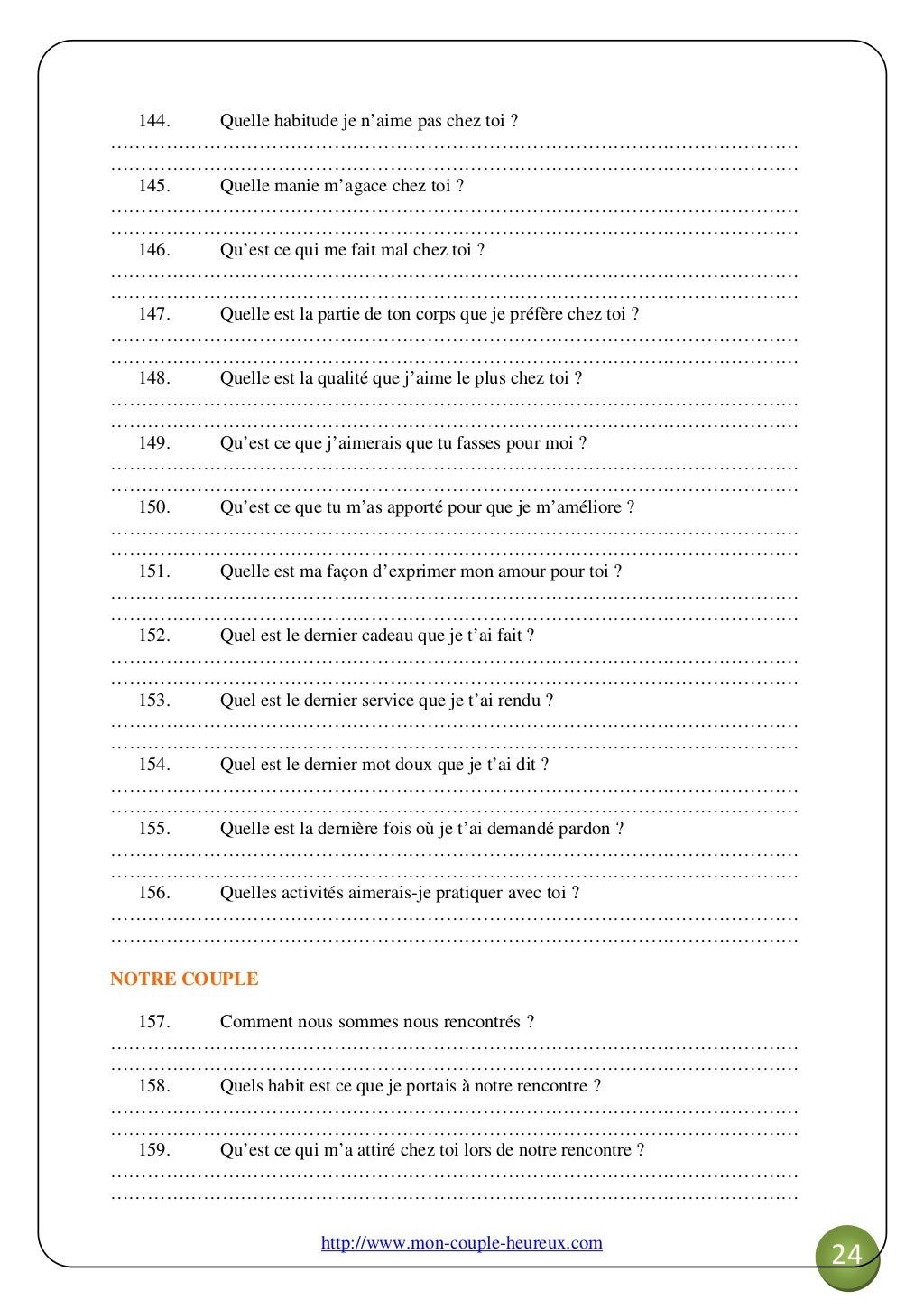 200 Questions Pour Votre Couple