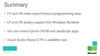 The Future of C# and Visual Basic | PPTX