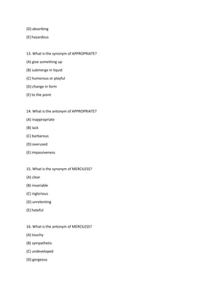 200 Sat Words | PDF