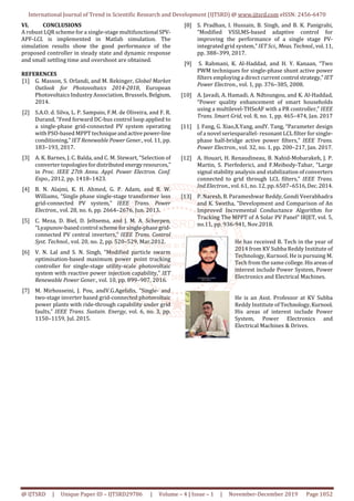Simulation of Optimal Control Strategy for a Solar Photovoltaic Power ...