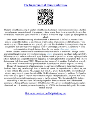 200 Word Essay Example | PDF