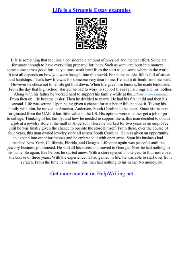 200 Word Essay Example | PDF