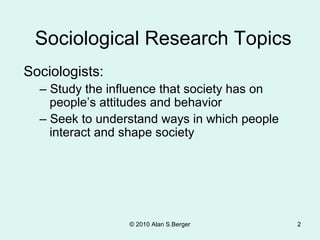 201.04 sociological research methods | PPT