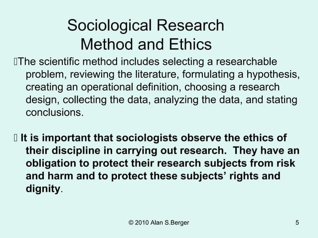 201.04 sociological research methods | PPT | Science
