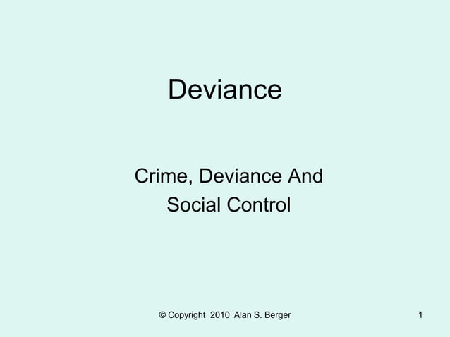 crime and deviance | PPT