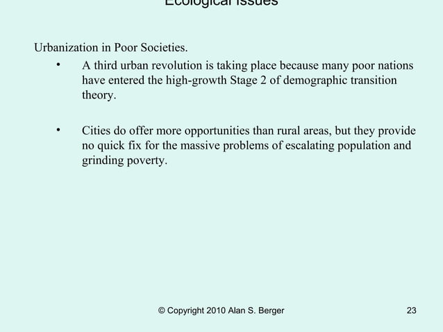 201.07 population, ecology, urbanization | PPT