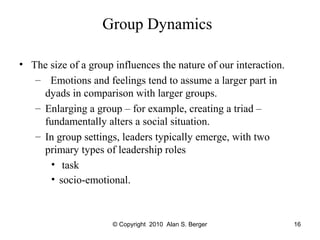 201.09 interaction, groups and organizations | PPT