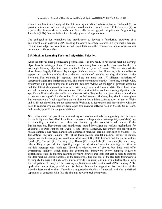 SEAMLESS AUTOMATION AND INTEGRATION OF MACHINE LEARNING CAPABILITIES FOR BIG DATA ANALYTICS ...