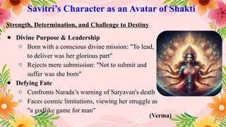 Divine Feminine Power in 'Savitri': Savitri as an Avatar of Shakti | PPT