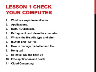 201 how to use the computer | PPTX