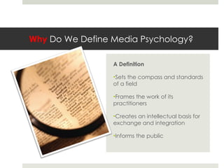 What Is Media Psychology? | PPT