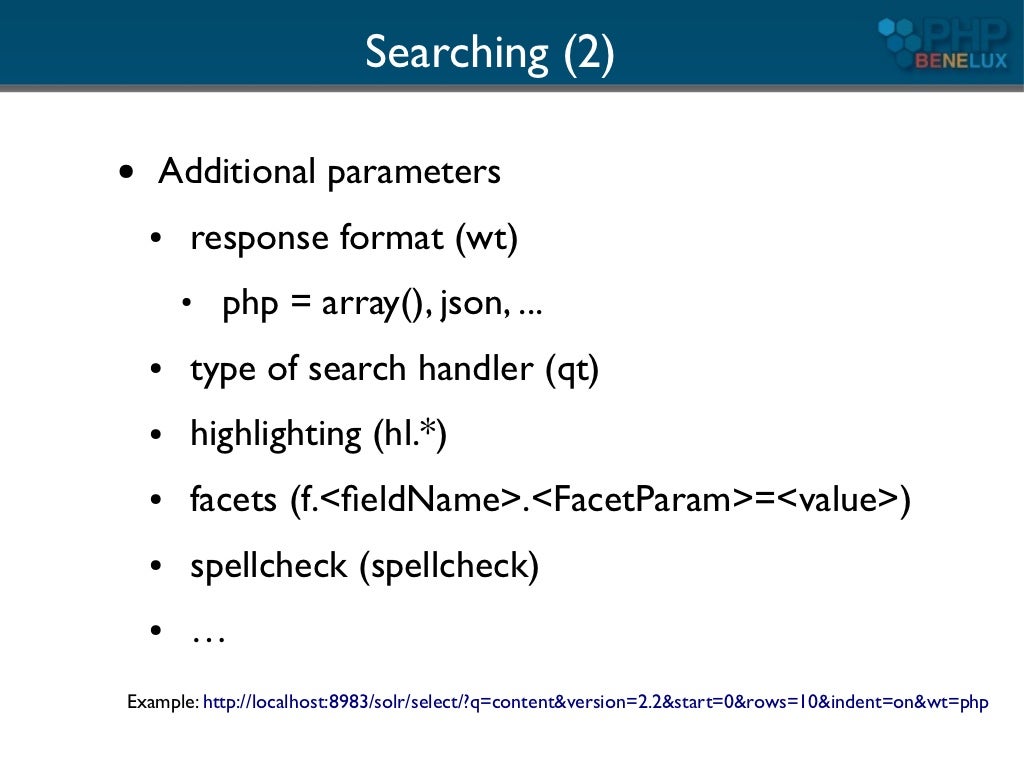 Searching 2 Additional Parameters