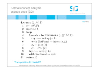2010 01 lecture SIG UM MFES 3 - Reverse engineering | PPT