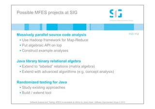 2010 01 lecture SIG UM MFES 3 - Reverse engineering | PPT