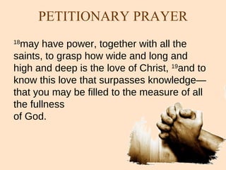 Petitionary Prayer | PPT