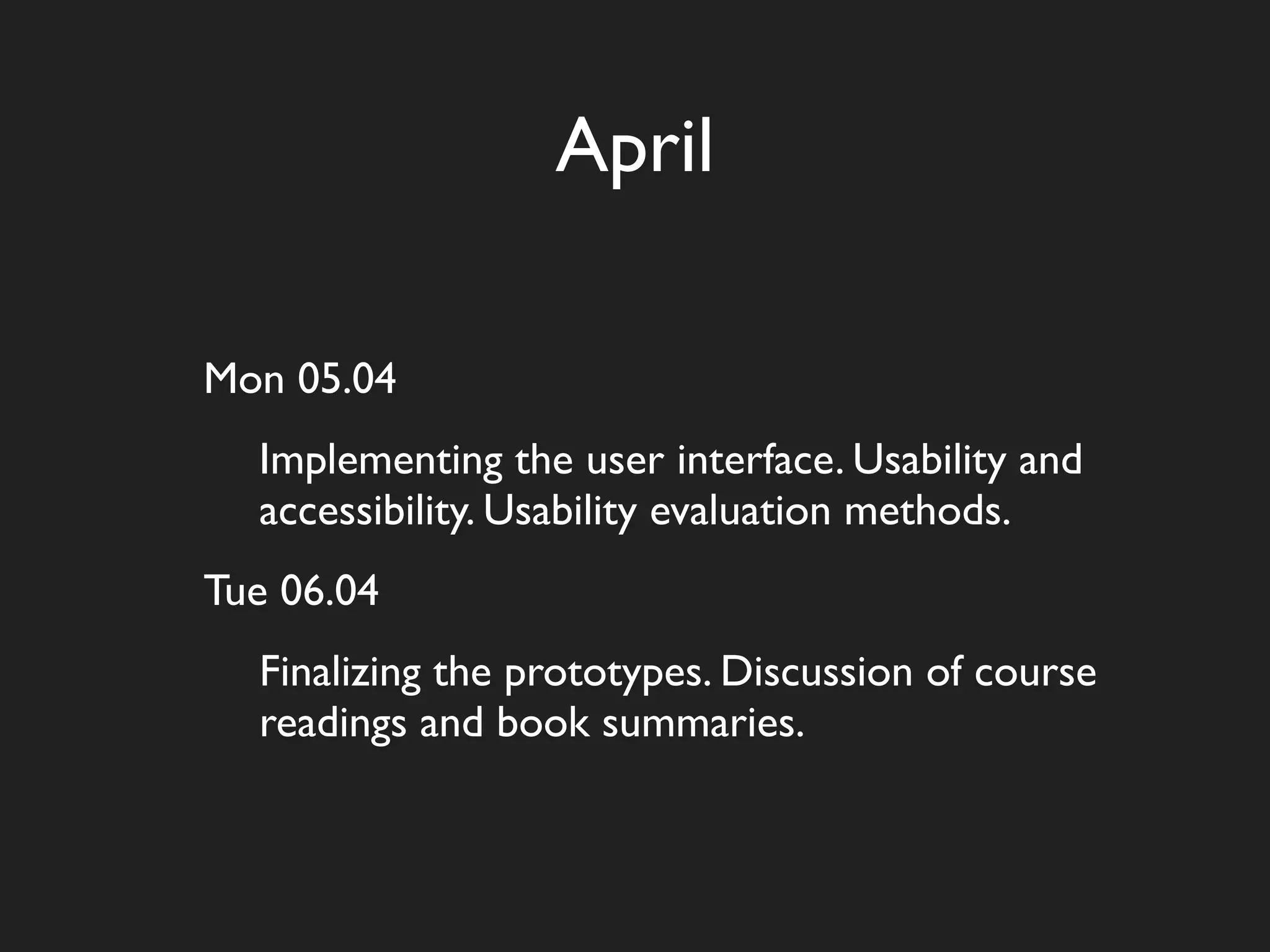 IFI 7103 Interface and Interaction Design | PDF