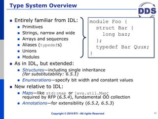Extensible and Dynamic Topic Types for DDS | PPTX | Programming Languages | Computing