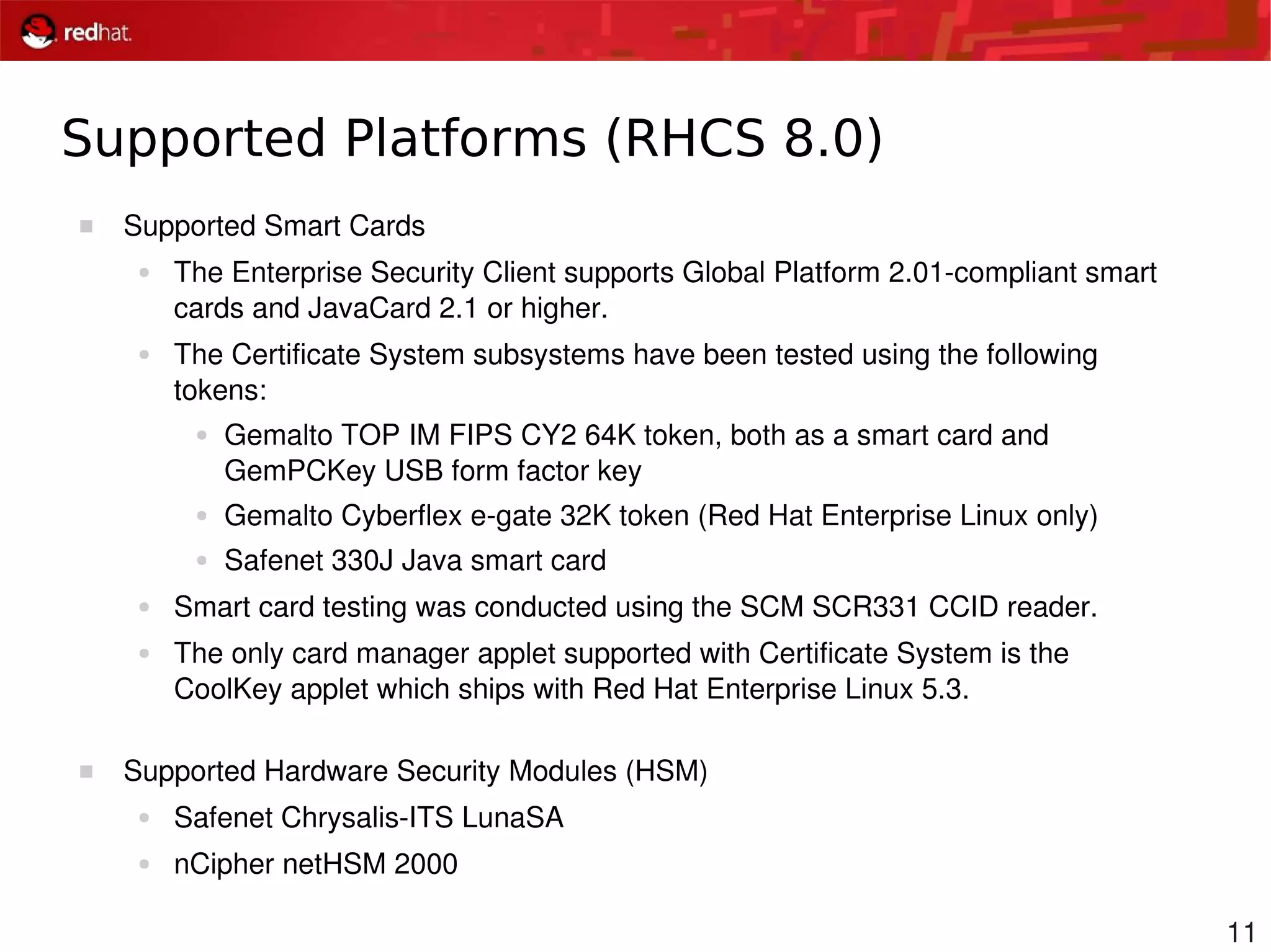 2010-03-30 Red Hat Identity Management, Certificate System Technical ...